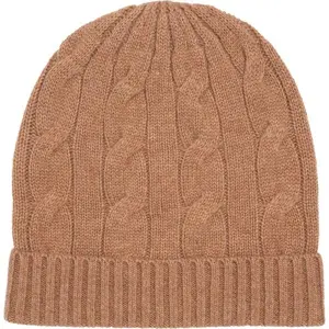 Polo Ralph Lauren Cashmere Cable Beanie - Collection Camel