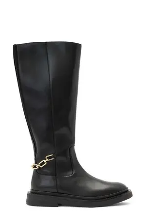 ALLSAINTS Escher Rider Knee High Boot - Black