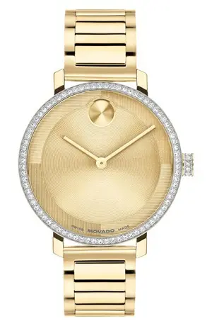 Movado Bold Evolution 2.0 Bracelet Watch - Gold Dial