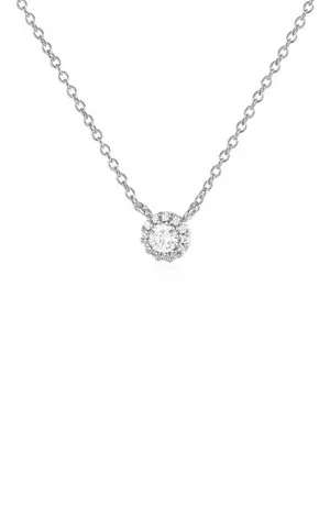 UNTAMED PETALS Angel Crystal Pendant Necklace - Silver