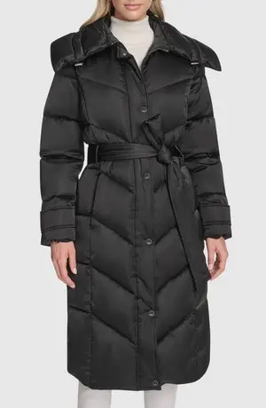 Andrew Marc Palmer Belter Puffer Coat - Black