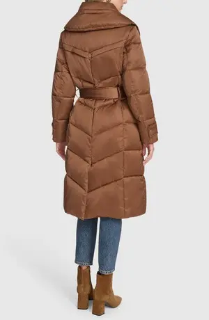 Andrew Marc Palmer Belter Puffer Coat - Clay