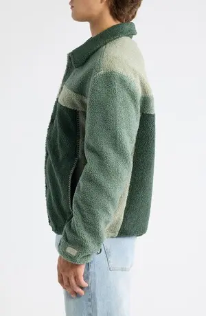 UGG Lachlan Uggfluff Shirt Jacket - Arugula Multi