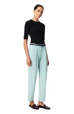 Another Tomorrow Peg Trouser - Mist
