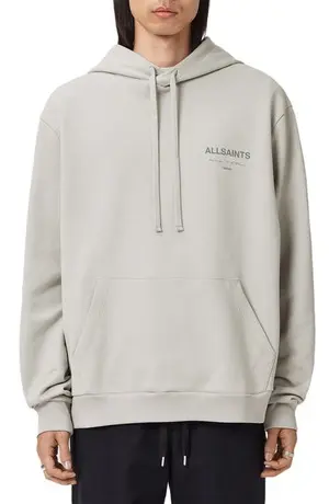 ALLSAINTS Future Cotton Hoodie - Carbon Grey