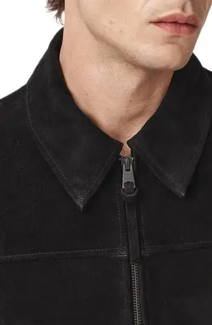 ALLSAINTS Rhone Suede Jacket - Black