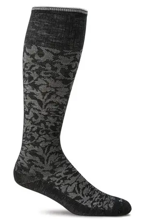 SOCKWELL Damask Compression Socks - Black