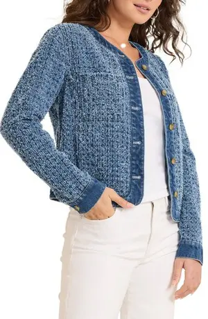 Tommy Bahama Cotton Tweed Denim Jacket
