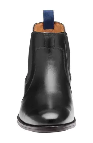 Johnston & Murphy Reeve Chelsea Boot - Black Full Grain