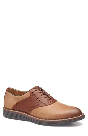 Johnston & Murphy Upton Saddle Shoe - Tan Oiled/tan Full Grain
