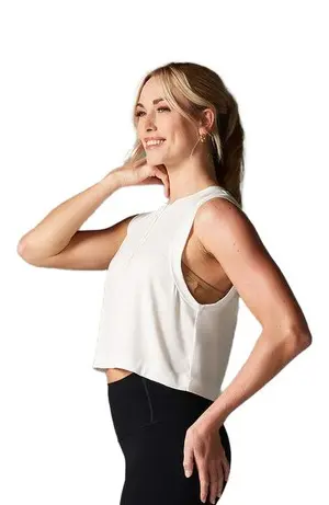 TAVI Henley Muscle Tank - Coconut