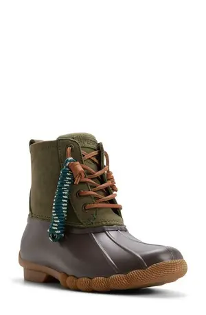Sperry Saltwater Waterproof Rain Boot - Olive
