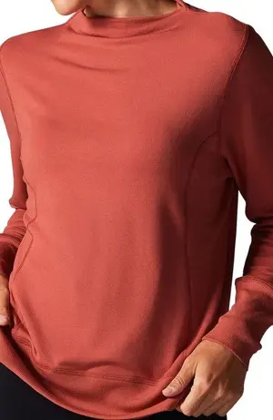 TAVI Cozy Funnel Neck Sweatshirt - Spice