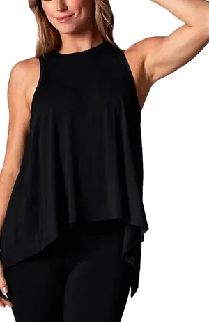 TAVI Tie Back Tank - Ebony