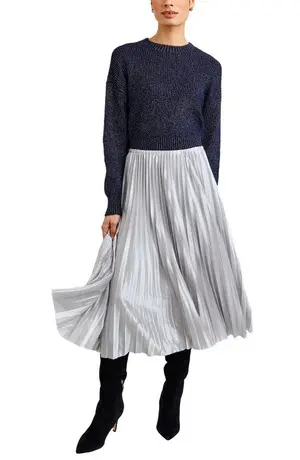 Bella Dahl Pleated Midi Skirt