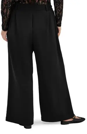City Chic Jordan Pleat Wide Leg Pants