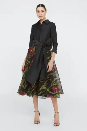 Theia Azura Shirt Dress