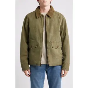 SCHOTT Countryman's Sunset Cotton Canvas Zip-up Jacket - Olive