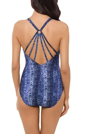 Magicsuit Via Roma Drew Strappy One-piece Swimsuit - Blue Multi