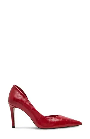 Steve Madden Nula Pointed Toe D'orsay Pumps - Red Eel