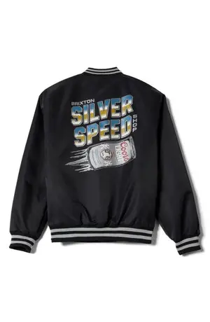 Brixton Coors Light® Silver Speed Shop Bomber Jacket