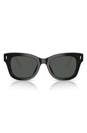 Tory Burch 51mm Square Sunglasses - Black/dark Grey