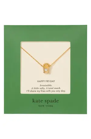 Kate Spade New York Happy Fry-day Pendant Necklace