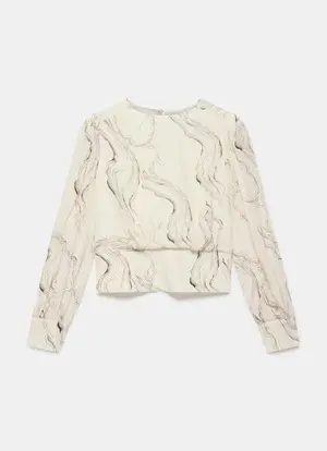Mint Velvet Marble Print Blouse