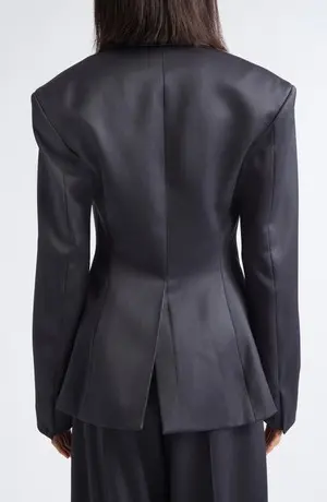 GRACE LING Fangs Single-breasted Wool-blend Blazer