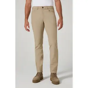 7 Diamonds Baron Straight Leg Stretch Twill 5-pocket Pants - Khaki