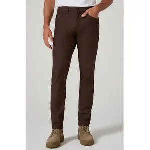 7 Diamonds Baron Straight Leg Stretch Twill 5-pocket Pants - Walnut