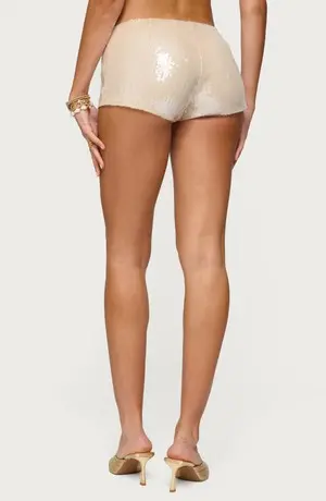 EDIKTED Roxey Sequin Microshorts