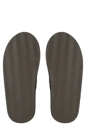 Brooks Brothers Henri Genuine Shearling-lined Leather Slippers - Brown