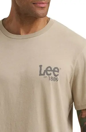 LEEM Cotton Logo Graphic T-shirt