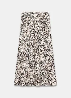 Mint Velvet Animal Print Midi Slip Skirt