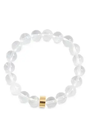 Nest Jewelry Beaded Stretch Bracelet - Clear
