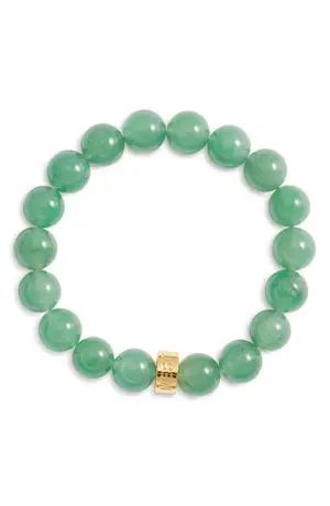 Nest Jewelry Beaded Stretch Bracelet - Green