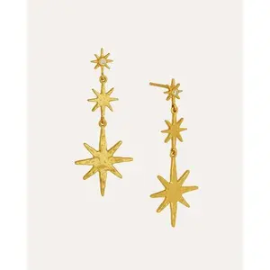 OTTOMAN HANDS Star Drop Earrings - Gold