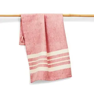 SUSTAINABLE THREADS Chaihandwoven Kitchen Towelsset Of 2 - Tomato