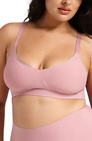 SIELLA Invisible V-neck Bra - Dusty Rose