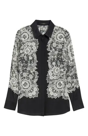 Kobi Halperin Willa Lace Silk Shirt
