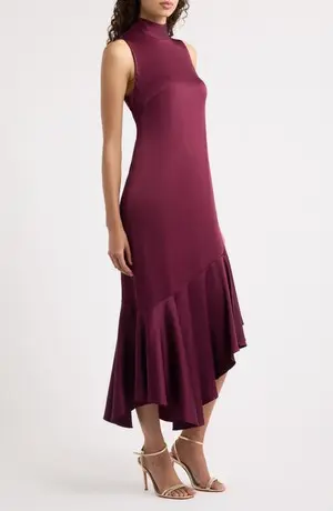 Kobi Halperin Jenkins Sleeveless Satin Maxi Dress