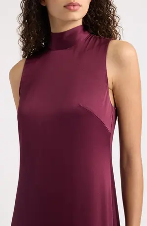 Kobi Halperin Jenkins Sleeveless Satin Maxi Dress