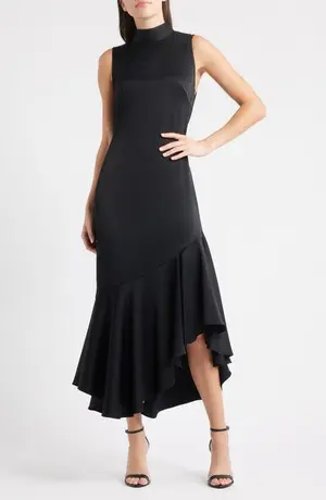 Kobi Halperin Jenkins Sleeveless Satin Maxi Dress