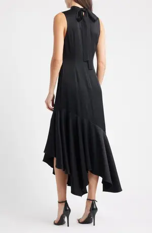 Kobi Halperin Jenkins Sleeveless Satin Maxi Dress