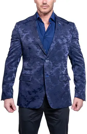 MACEOO Socrate Ascension Camo Blazer - Blue