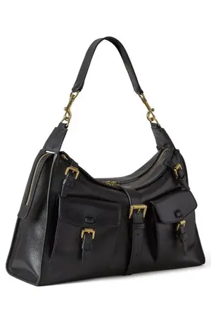 Mulberry Roxanne High-shine Leather Shoulder Bag - Black