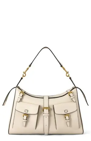 Mulberry Roxanne High-shine Leather Shoulder Bag - Eggshell