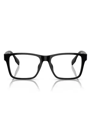 Burberry 55mm Square Optical Glasses - Black/demo Lens