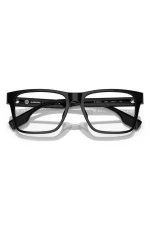 Burberry 55mm Square Optical Glasses - Black/demo Lens